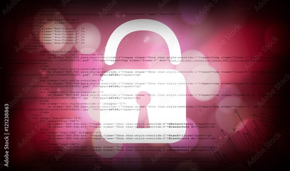 Padlock binary code Stock Illustration | Adobe Stock