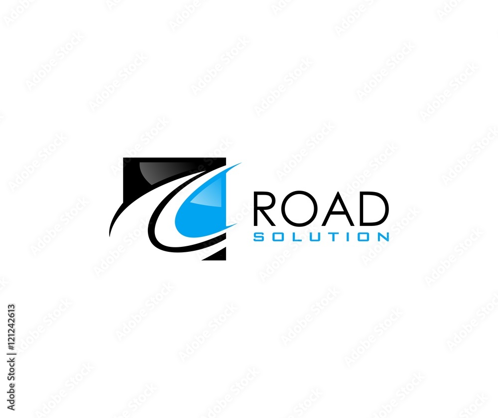 Road logo Stock Vector | Adobe Stock