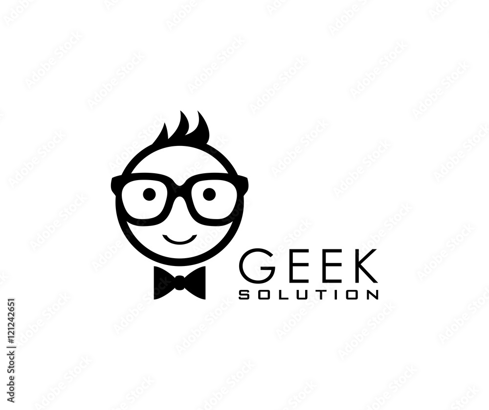 Geek logo Stock Vector | Adobe Stock