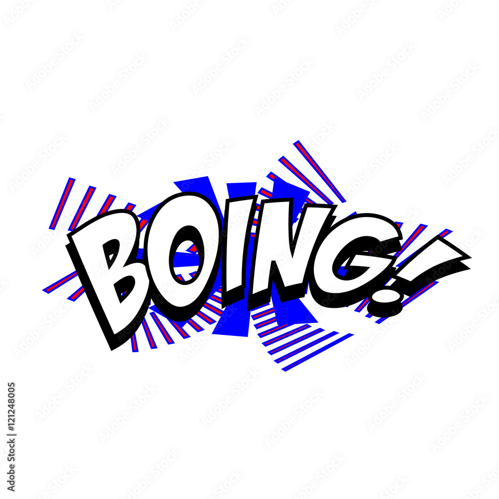 Cartoon Vector Boing Stock Vector | Adobe Stock
