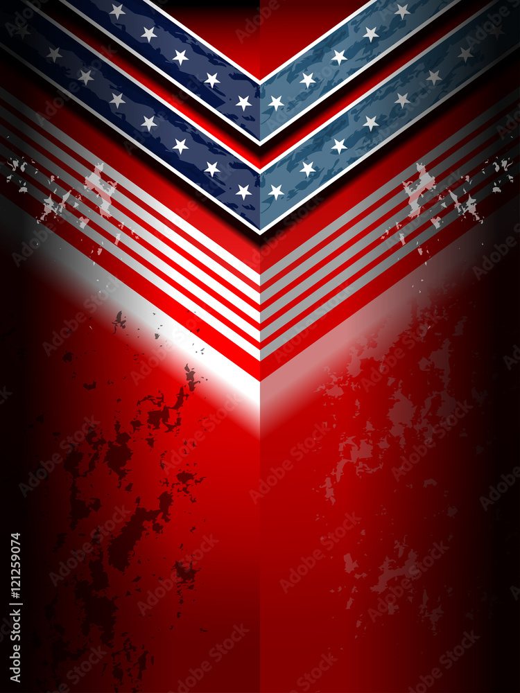 american flag backgrounds template, vector illustration Stock Vector ...
