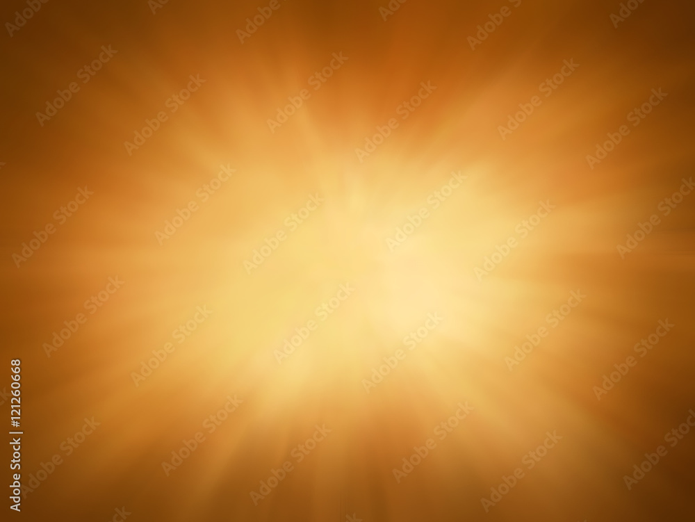 gold background with sunburst design, rays or beams of light streaming ...