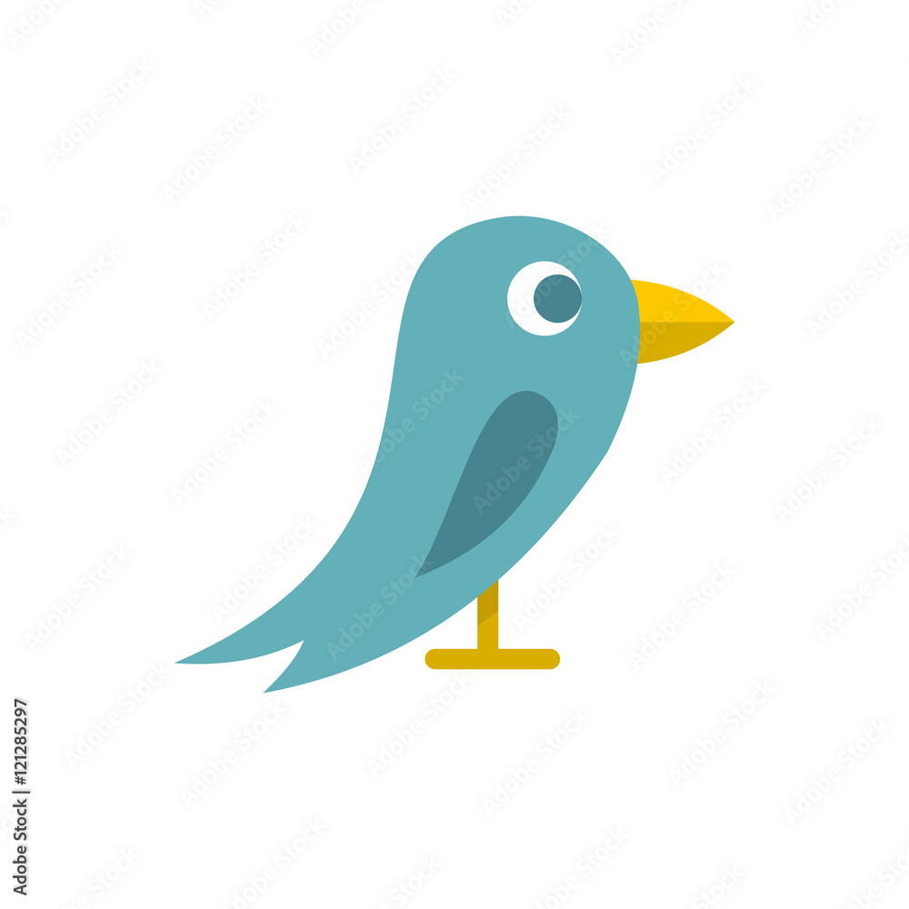 Bird icon in flat style isolated on white background. Fauna symbol ...