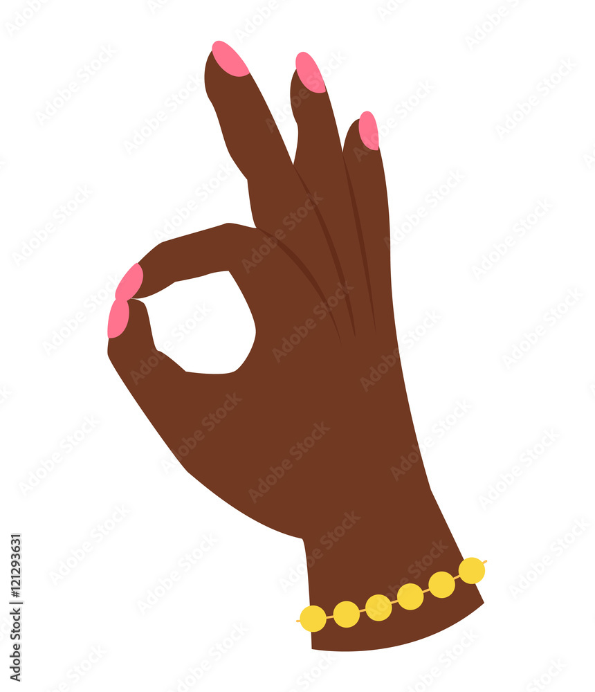 Hands symbol ok Stock Vector | Adobe Stock