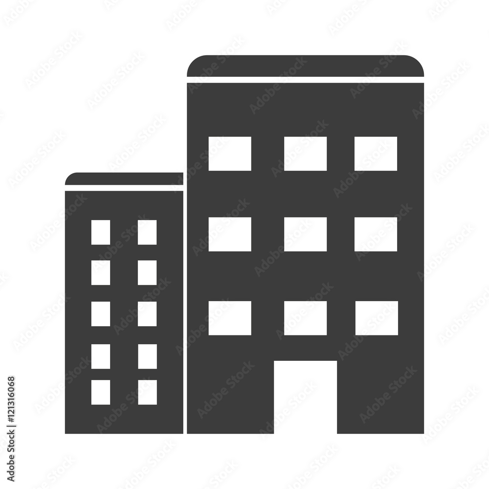 Apartment icon. Apartment Vector isolated on white background. Flat ...