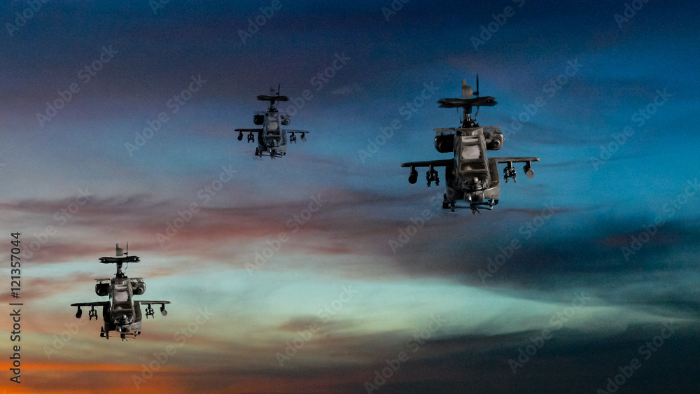 Photo & Art Print Military gunships flying with dramatic sky, imagesbykenny