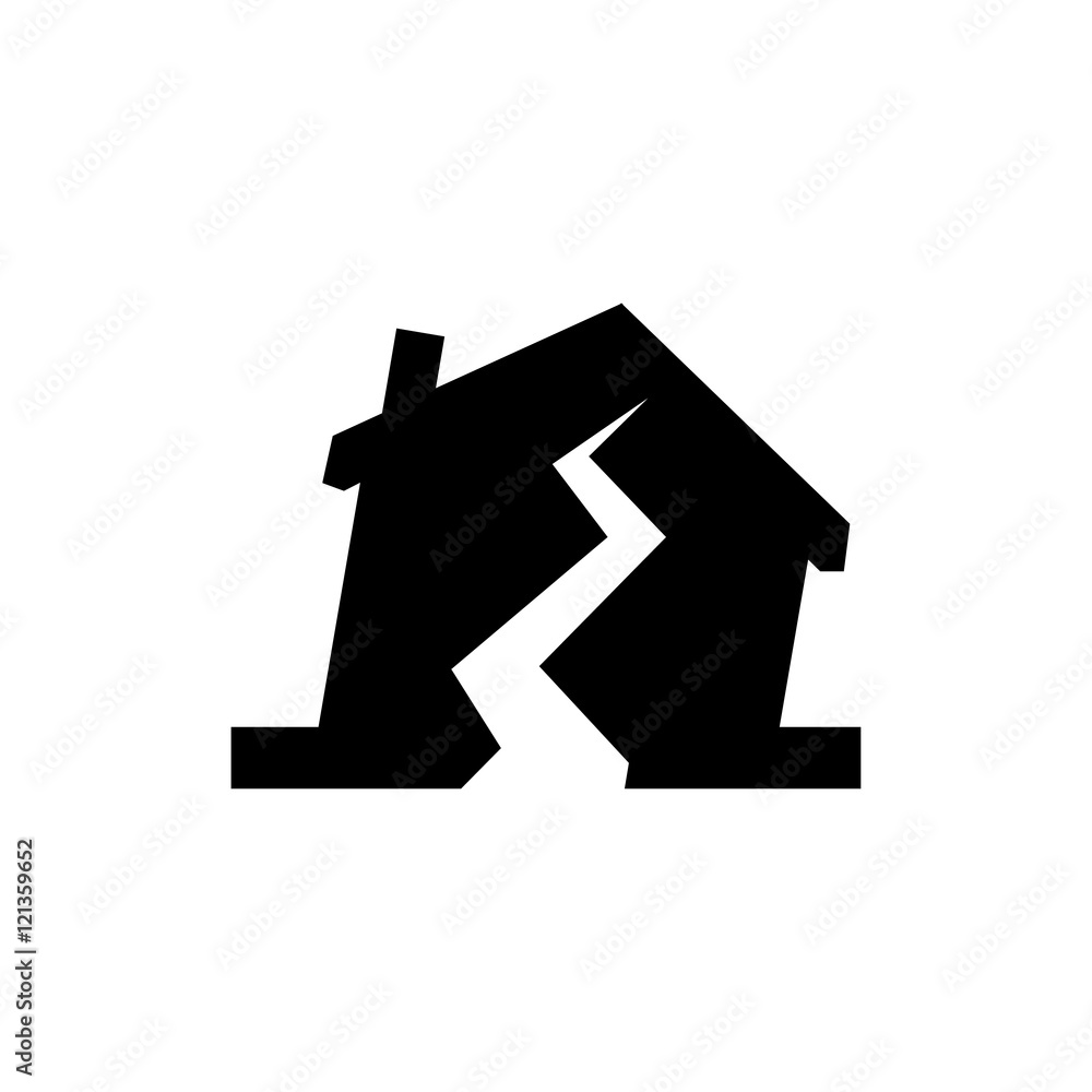 Earthquake icon illustration Stock Vector | Adobe Stock