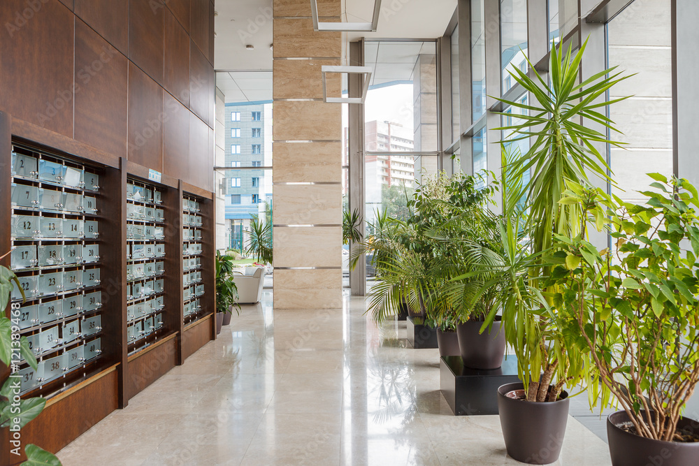 Building lobby area Stock Photo | Adobe Stock