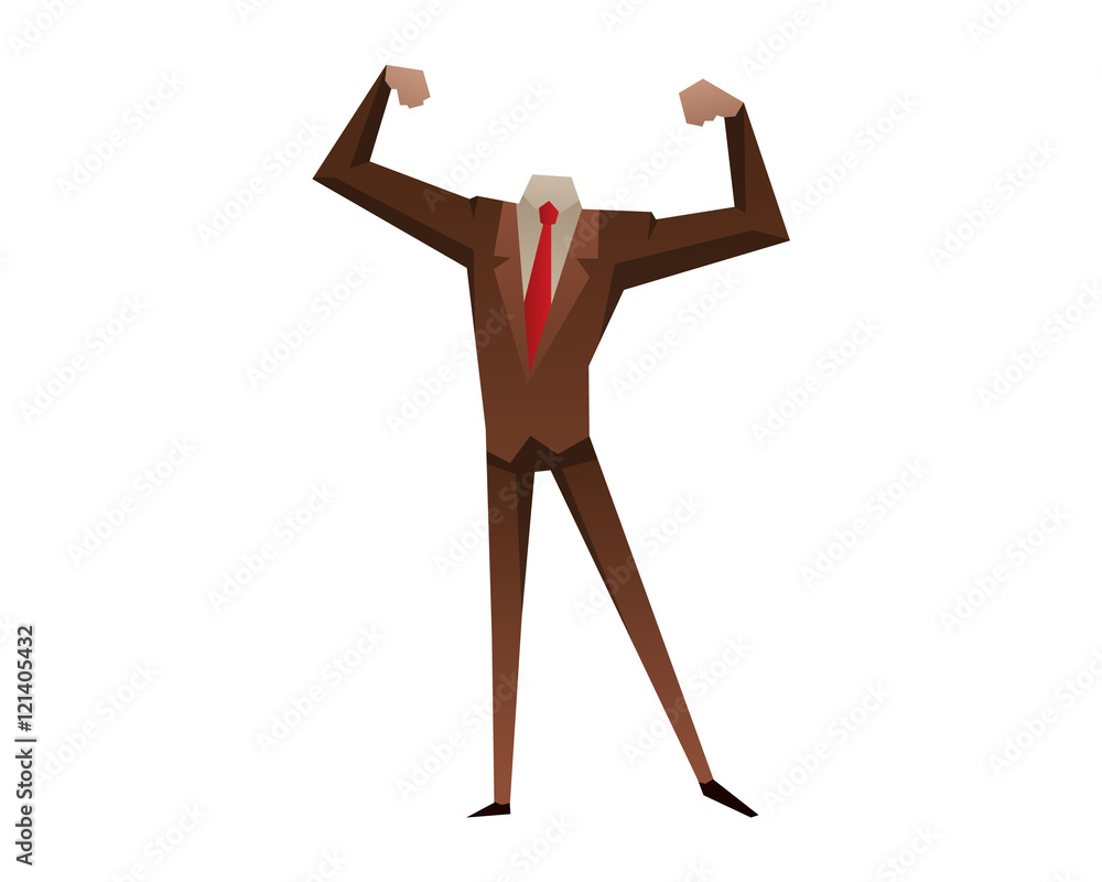 Businessman with no head vector illustration Stock Vector | Adobe Stock