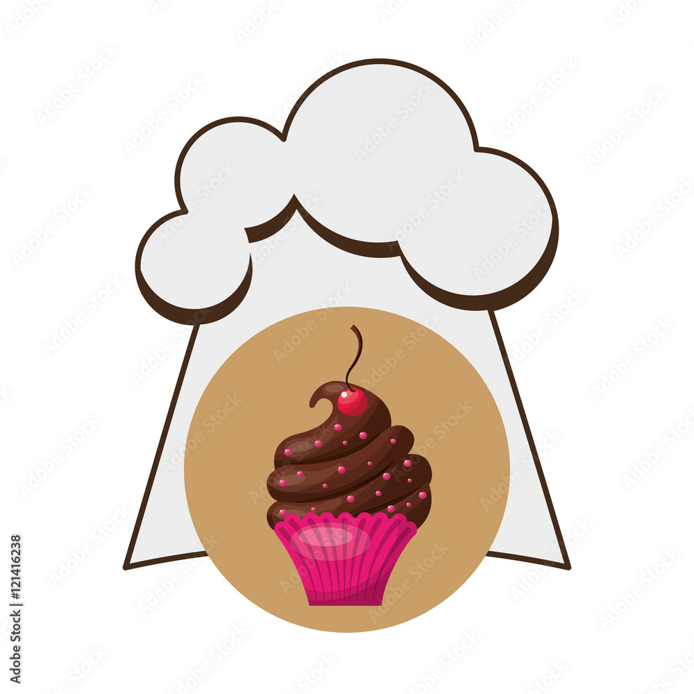 hat chef bakery shop vector illustration design Stock Vector | Adobe Stock