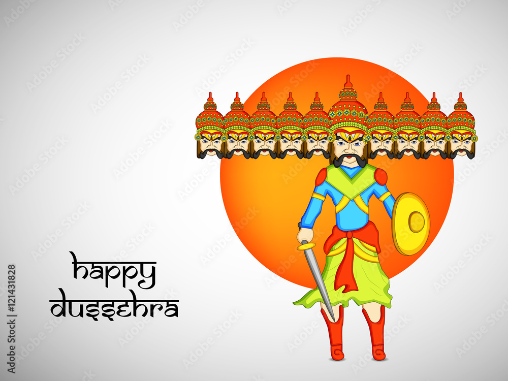 Dussehra background Stock Vector | Adobe Stock