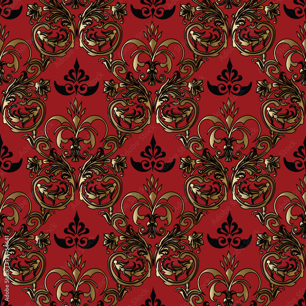 Vintage Pattern Backgrounds Red