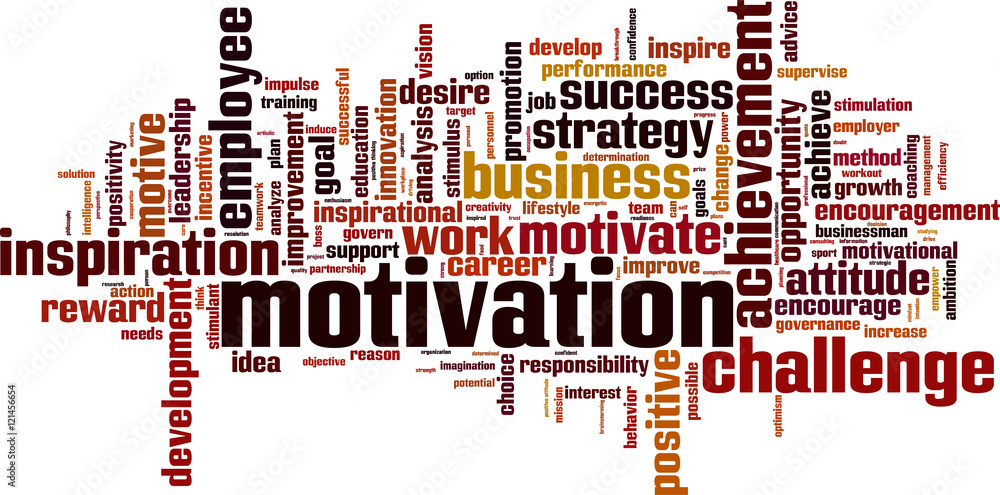 Motivation word cloud concept. Vector illustration Stock Vector | Adobe ...