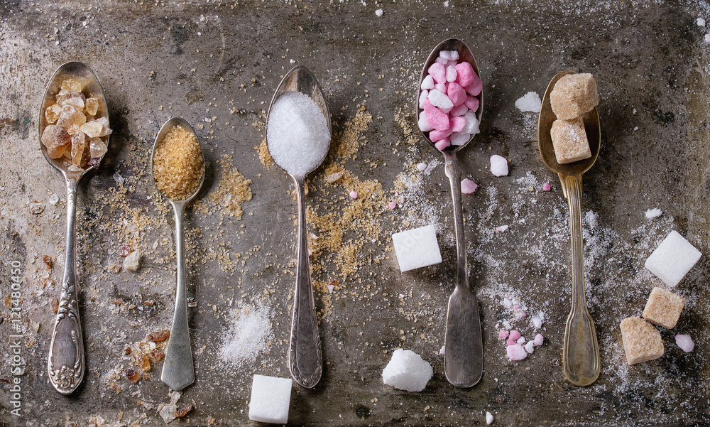 Variety of sugar Stock Photo | Adobe Stock