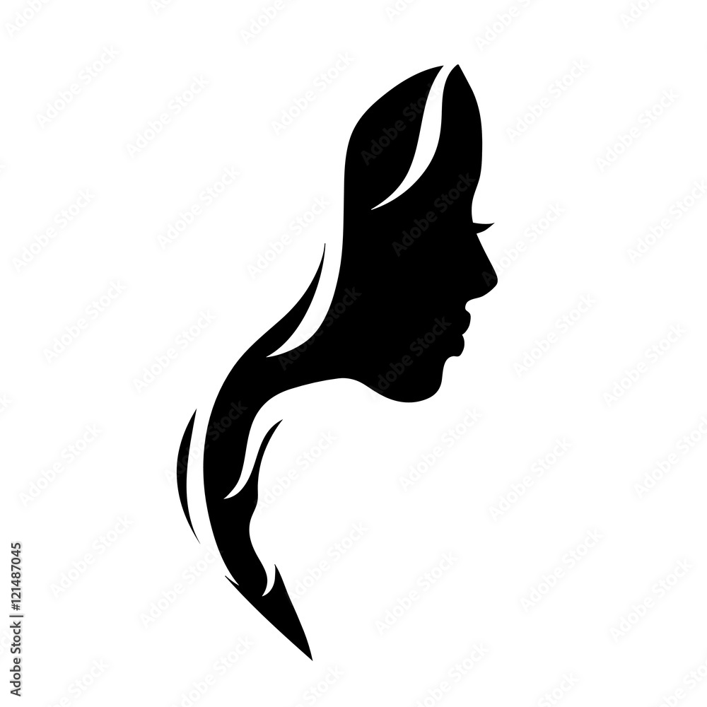 Vector logo woman. Stock Vector | Adobe Stock