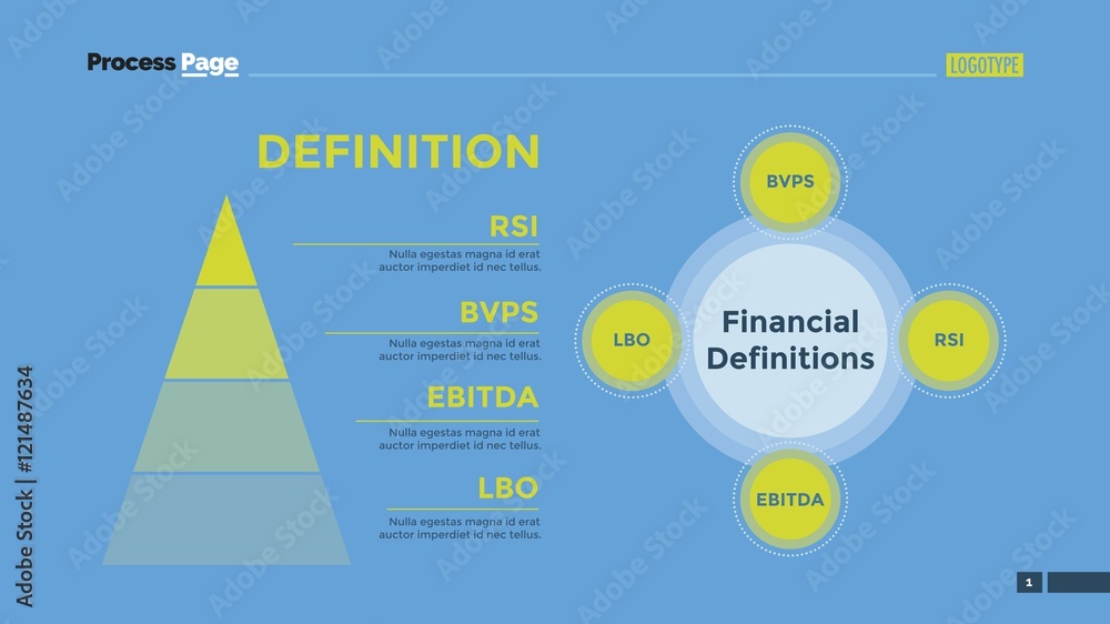 Pyramid and Circle Mind Map Slide Template Stock Vector | Adobe Stock