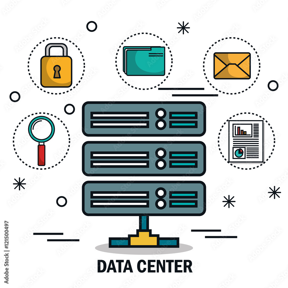 data center tower icons isolated vector illustration eps 10 vector de ...