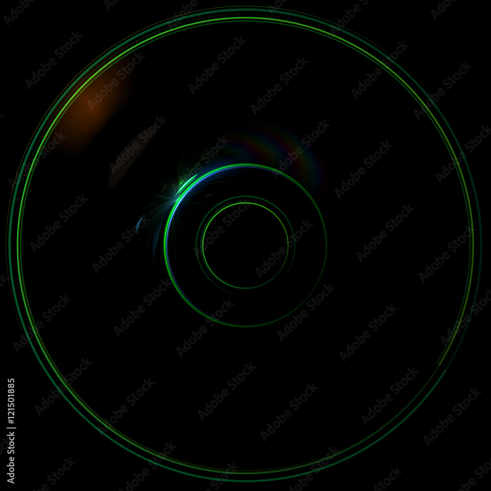 Abstract ring background with luminous swirling backdrop. Glowing ...