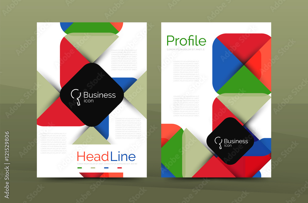 Business annual report cover design template Stock Vector | Adobe Stock