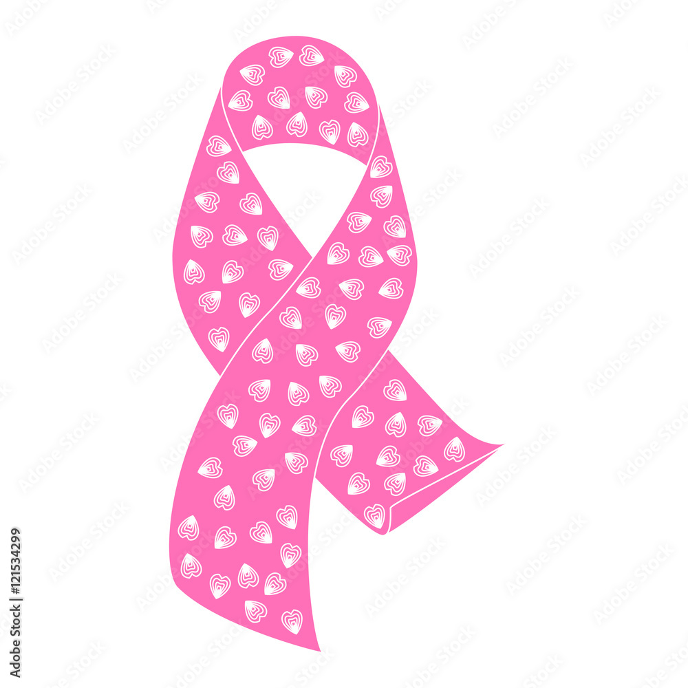 Pink Ribbon Heart Transparent Background