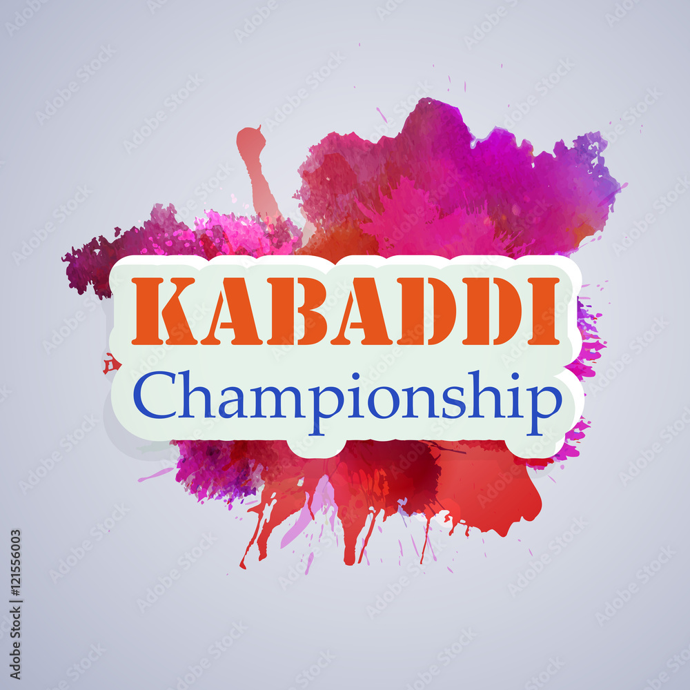Kabaddi background Stock Vector | Adobe Stock