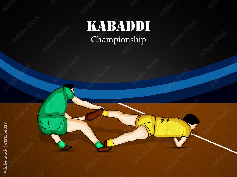 Kabaddi background Stock Vector | Adobe Stock