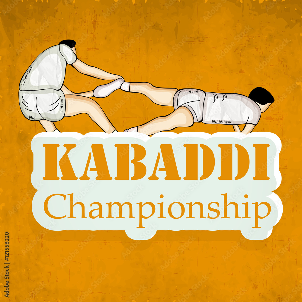 Kabaddi background Stock Vector | Adobe Stock