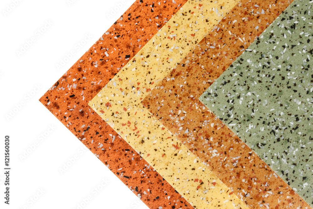Rubber floor samples with different colors and textures Stock Photo ...