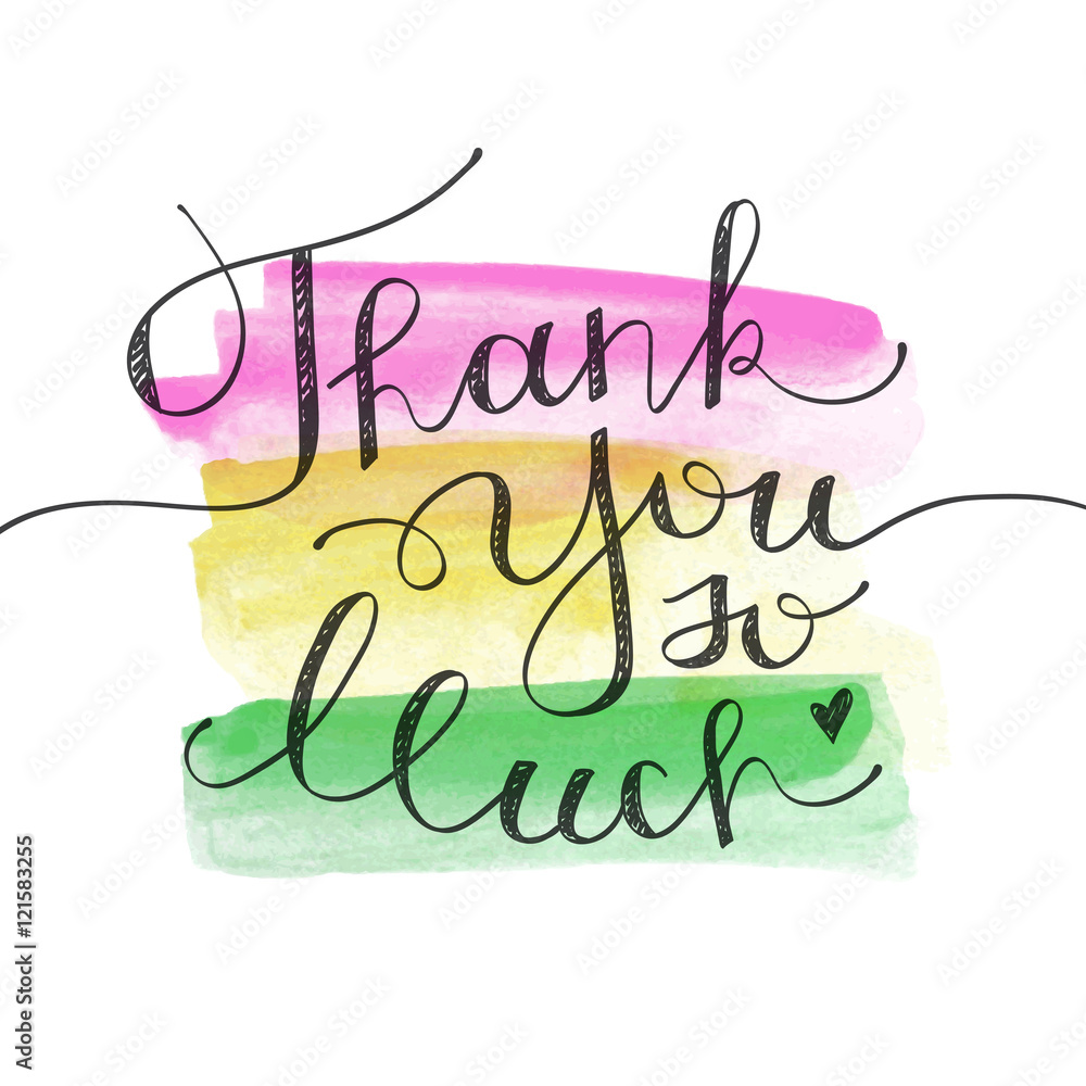 thank you so much Stock Vector | Adobe Stock