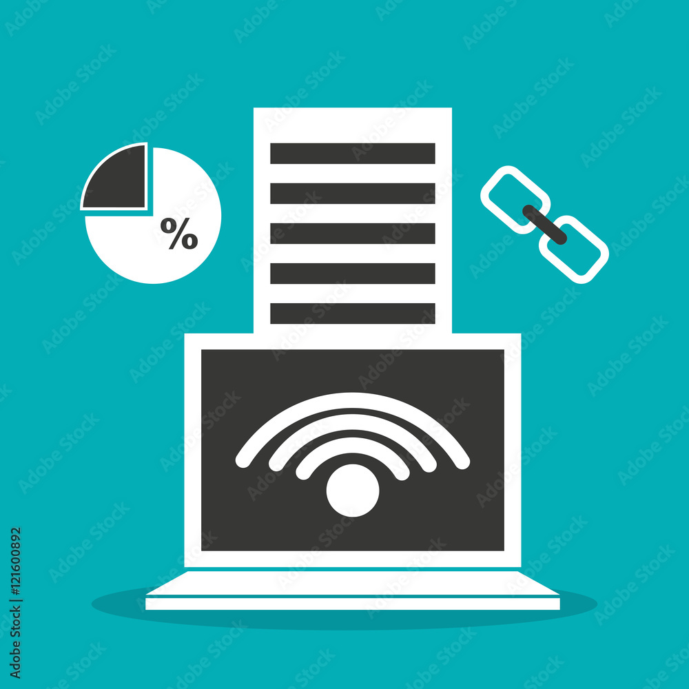 big data center flat icons vector illustration design Stock Vector ...