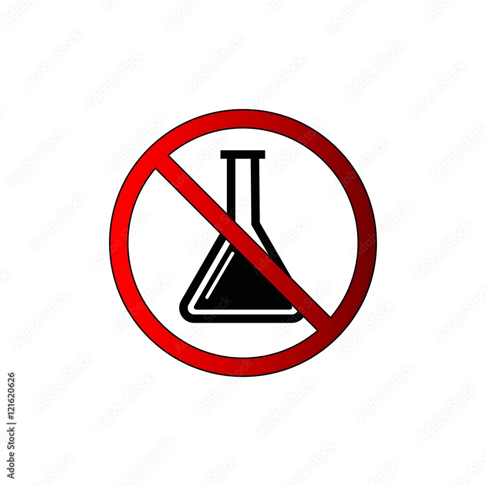 No Chemistry or Liquid Allowed Icon Stock Vector | Adobe Stock