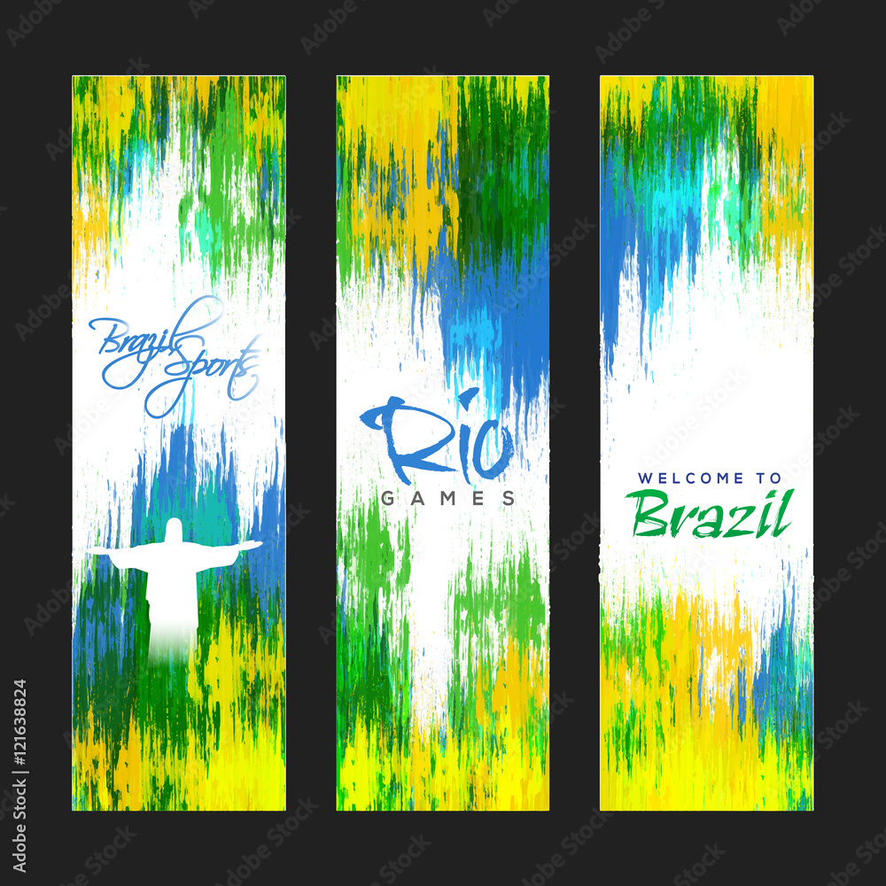 Website Banner set for Sports concept. Stock Vector | Adobe Stock