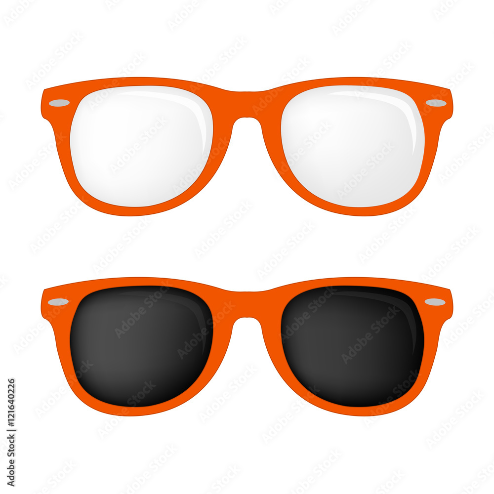 Hipster Glasses Frames Vector