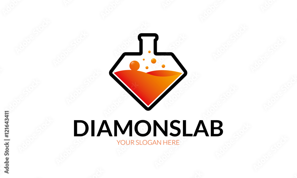 Diamonds Lab Logo Stock Vector | Adobe Stock