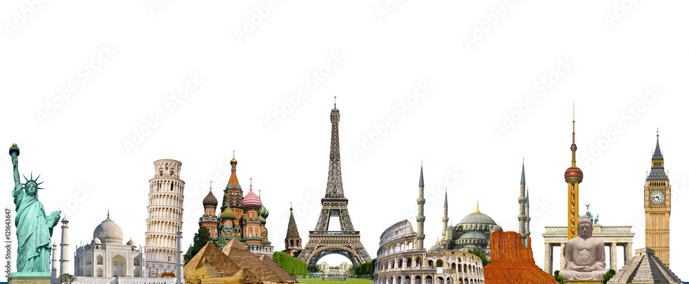 Famous landmarks of the world Stock Photo | Adobe Stock