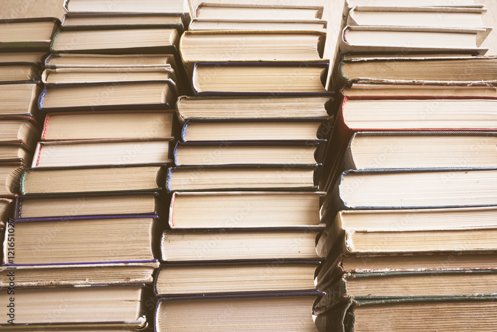Stack Of Old Books Stock Photo | Adobe Stock