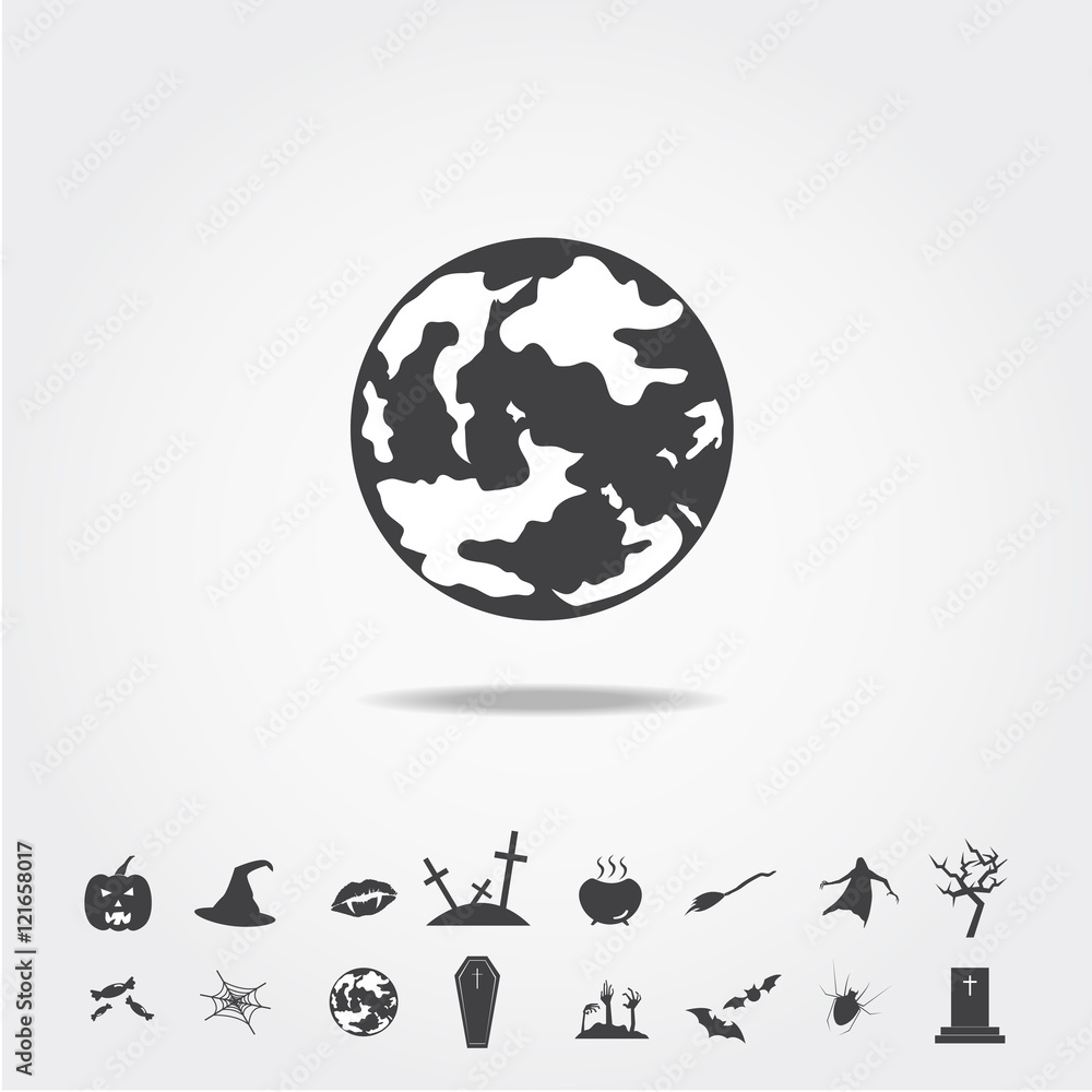 dark world halloween icon set Stock Vector | Adobe Stock
