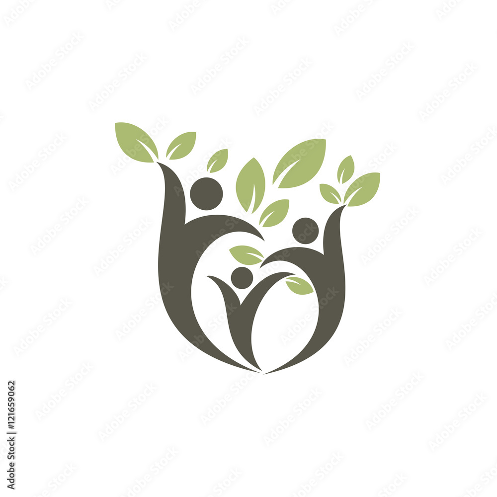 Family Tree Logo Vector Image Icon Stock Vector | Adobe Stock