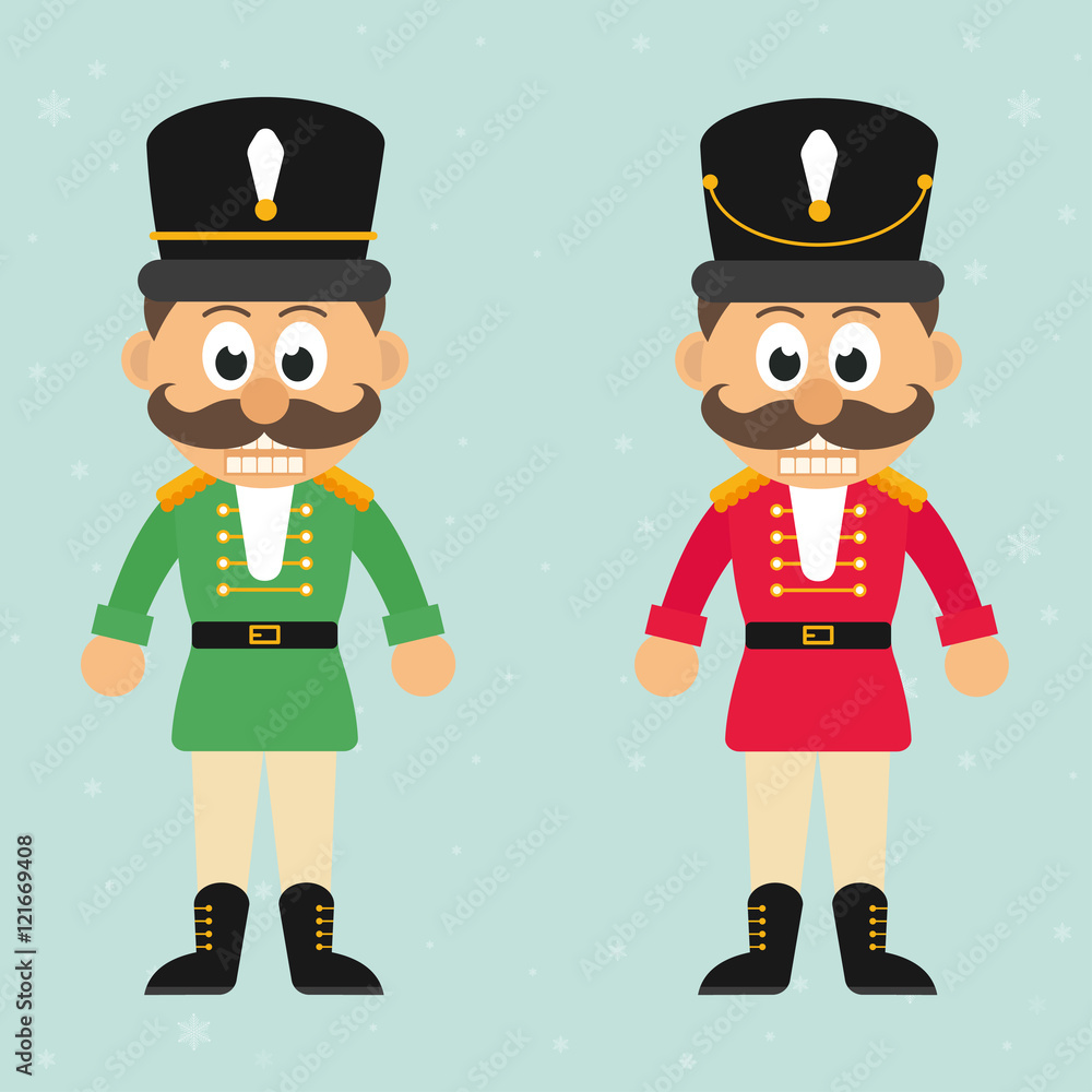 cartoon nutcracker set Stock Vector | Adobe Stock