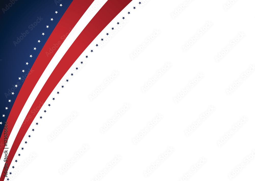 American Abstract Presidential Elections Stars and Stripes Background ...