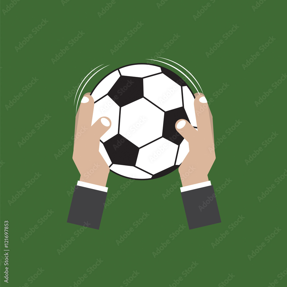 Throw In Football Or Soccer Vector Illustration Stock Vector | Adobe Stock