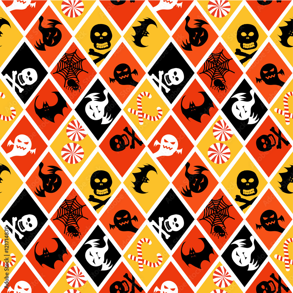 Black And White Halloween Scrapbook Paper