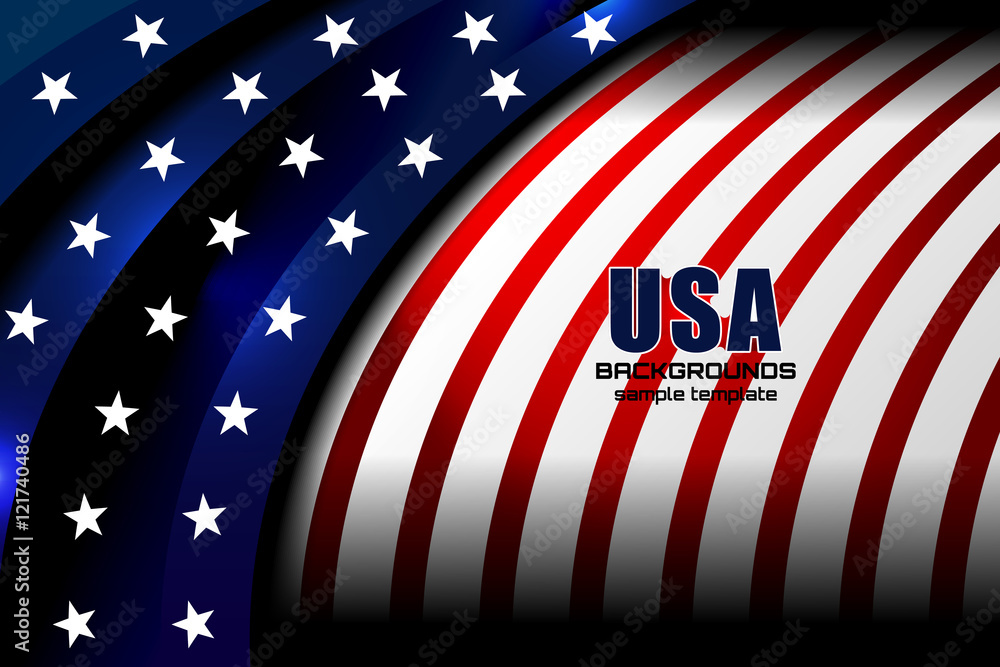 flag usa backgrounds style, vector illustration Stock Vector | Adobe Stock