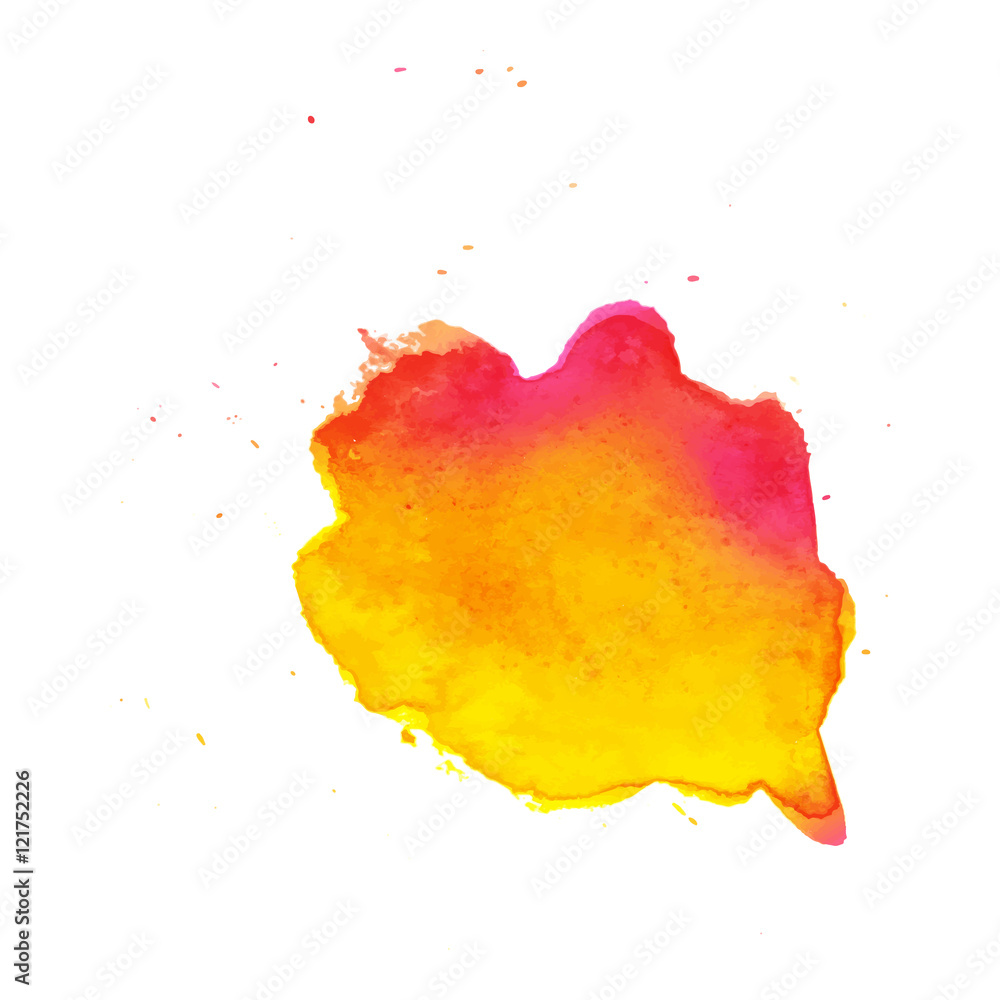 Colorful abstract watercolor texture with splashes and spatters. Modern ...