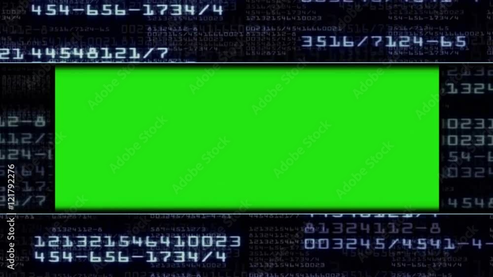 Numbers Background Doors and Green Screen Monitor Loop, 4k Stock Video ...