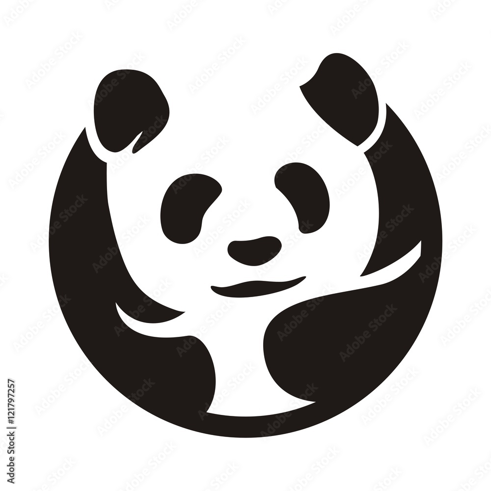Panda Circle Stock Illustration | Adobe Stock