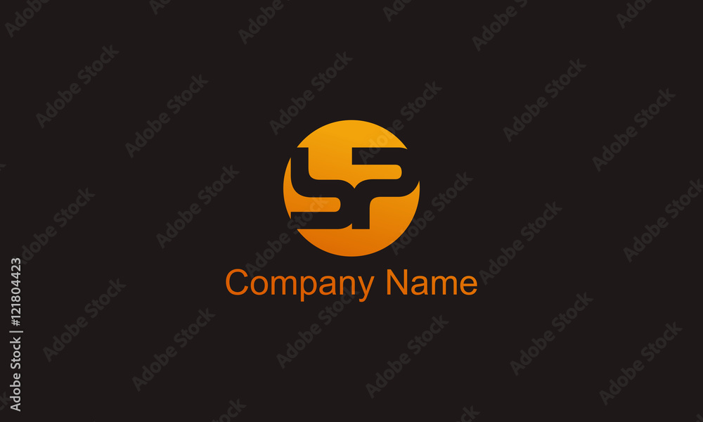 initial letter bp linked circle lowercase logo gold black background ...