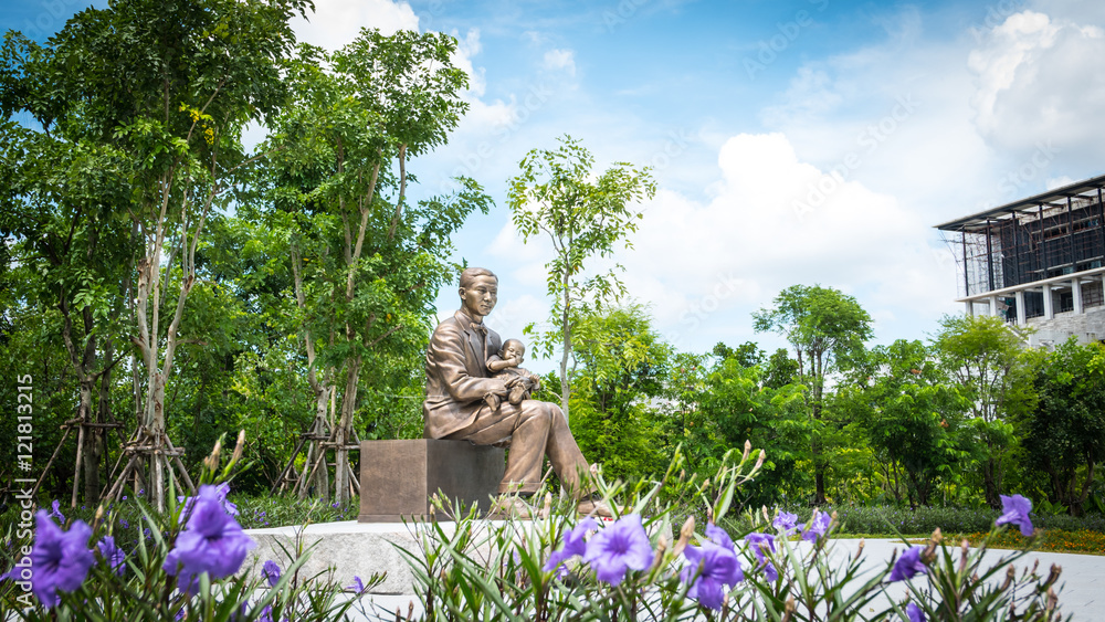 Monument of Prince Mahidol Adulyadej at Mahidol University , Thailand ...