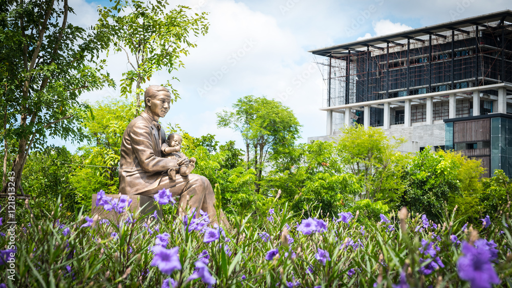 Monument of Prince Mahidol Adulyadej at Mahidol University , Thailand ...