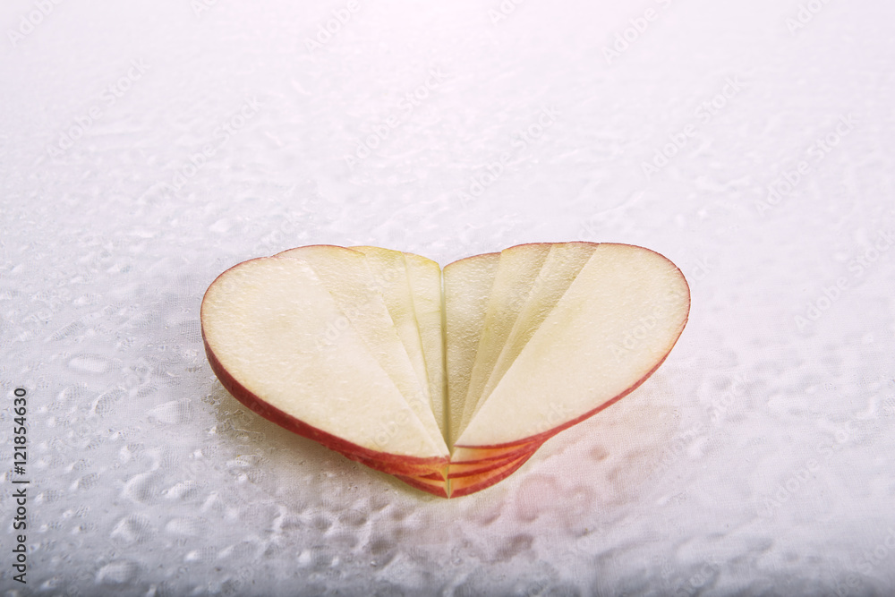 heart with apple Stock Photo | Adobe Stock